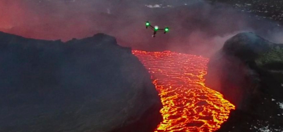 DJI and ABC Fly Drones Over Volcano in Iceland