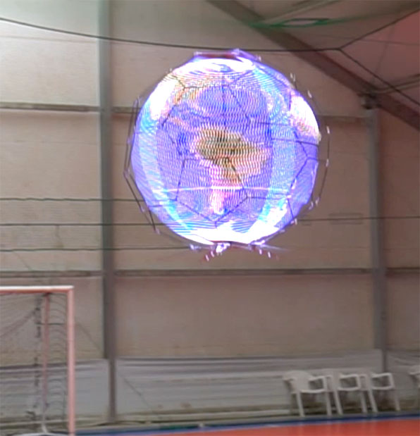 The First Spherical Drone Display In The World