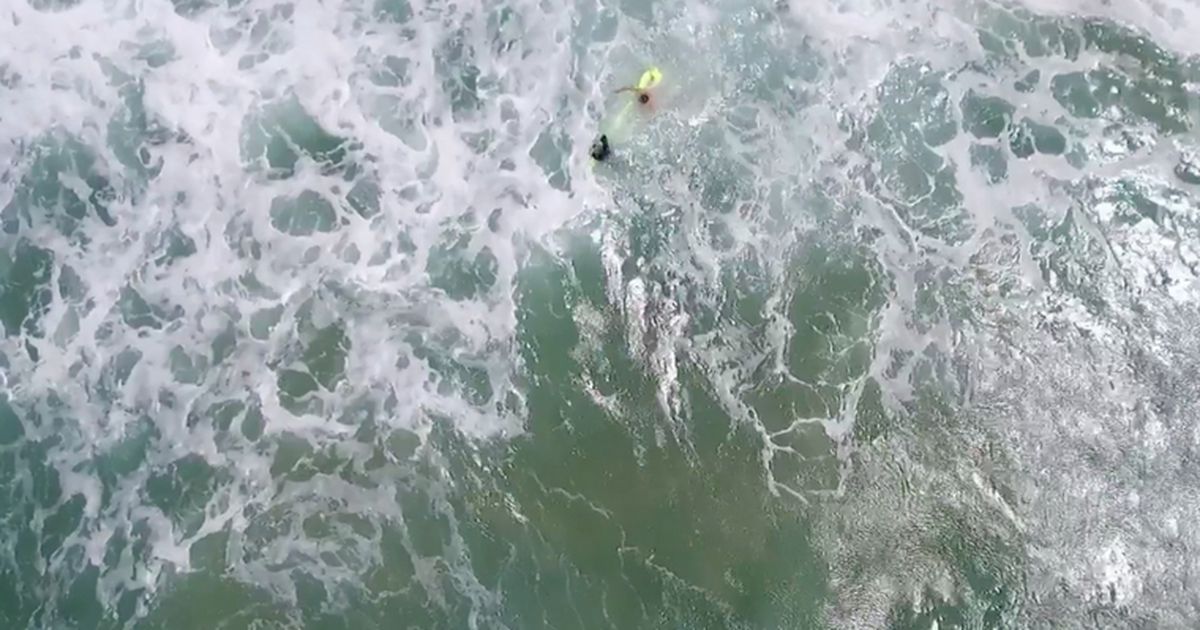 Drone Used to Save Swimmers’ Lives