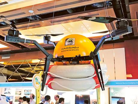 Dubai Municipality Develops Flying Drone Lifeguard
