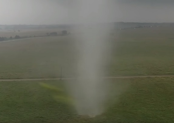 Video Taken From Drone Captures A Huge Tornado Up Close